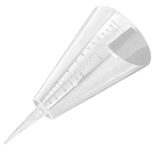 OUTDOOR RAIN METER Cone Shaped Measuring Cup Gauge Statue Conical £9.38 ...
