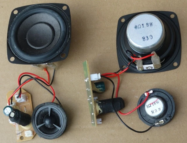 VINTAGE 8 OHM 18 watt Woofer and Tweeter Speakers Pair £22.00 - PicClick UK