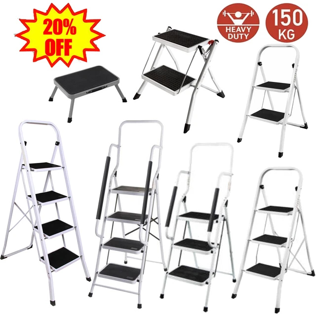 FOLDING 1 2 3 4 Steps Ladder Safety Non Slip Mat Tread Ladders or w ...
