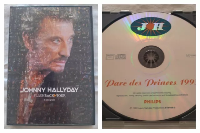 COFFRET JOHNNY HALLYDAY, Flashback Tour + CD Parc des Princes 1993 EUR 6,00 - PicClick FR