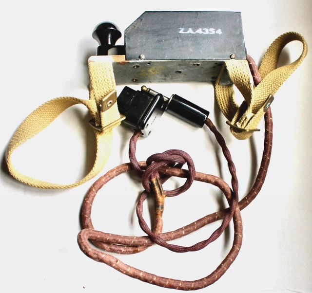WW2 VINTAGE MORSE Code Key and Send / Receive Switch assembly for WS18 ...
