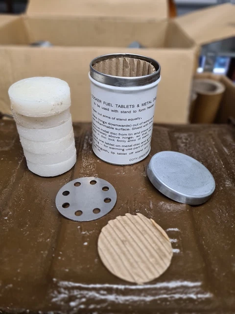 WW2 BRITISH ARMY Fuel Cooker Tablet Tin With Hexamine Tablets £30.00 ...
