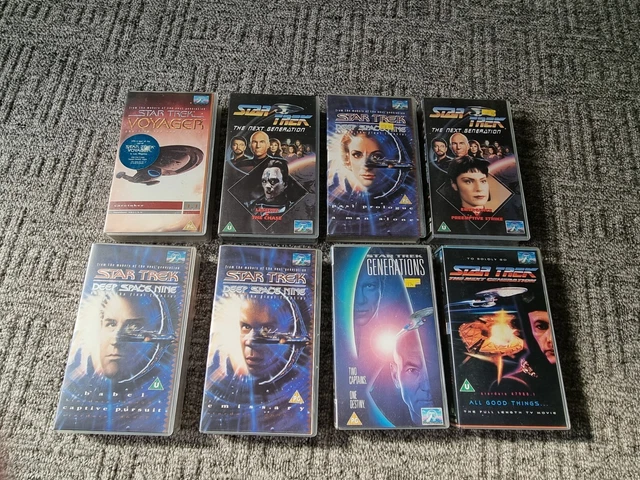 8 X STAR Trek Bundle VHS Videos Next Generation Deep Space Nine ...