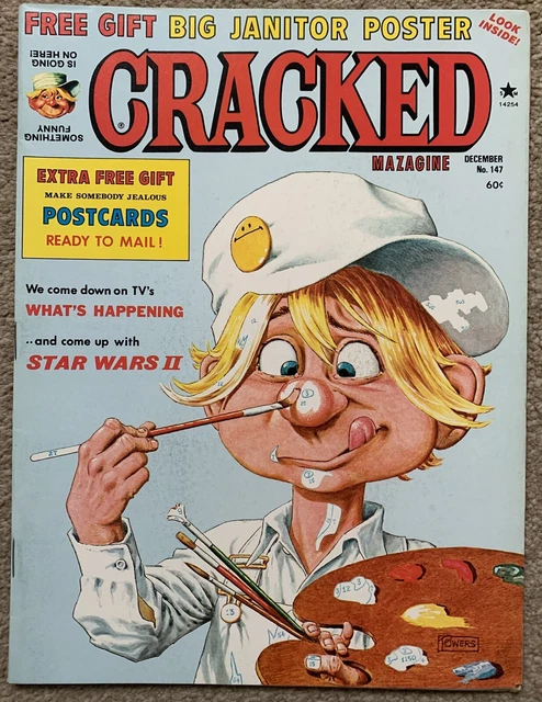 CRACKED MAGAZINE No.147 1977 Star Wars John Severin cover Bonus intact ...