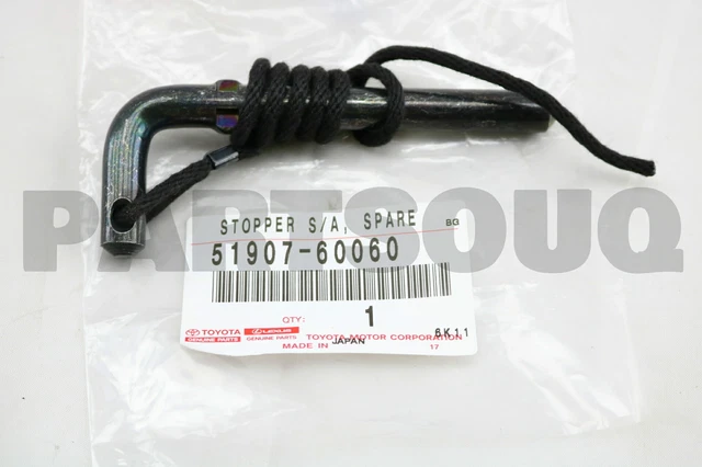 5190760060 GENUINE TOYOTA STOPPER SUB-ASSY, SPARE WHEEL CARRIER 51907 ...