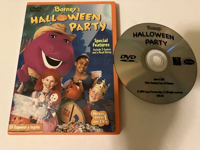 BARNEY’S HALLOWEEN PARTY Dvd 2003 Never Seen On Tv School Party Baby ...