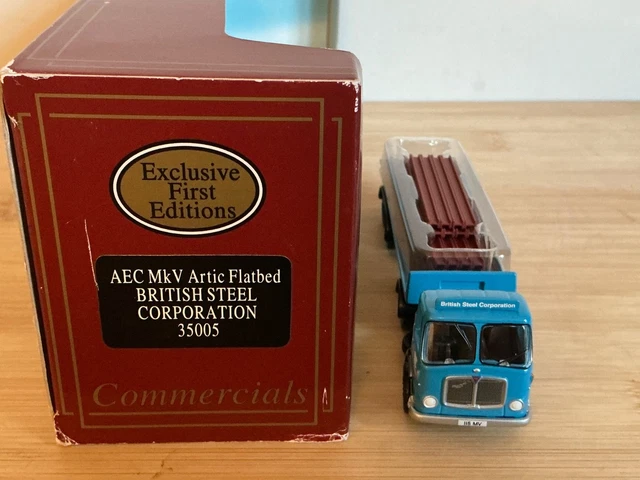 EFE 35005. AEC Mk V ARTIC FLATBED. BRITISH STEEL CORPORATION. BOXED. £7 ...