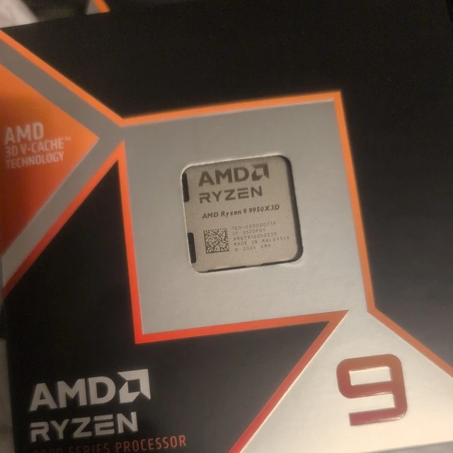 AMD RYZEN 9 9950X3D Processor Perfect Condition, and Boxed (5 Years ...