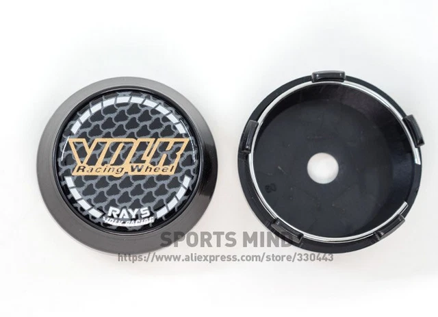 4X60MM VOLK RACING Emblems Wheel Center Caps Hubcaps Rim Caps Badges ...
