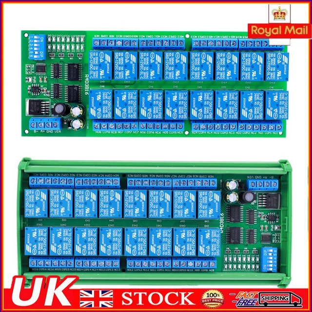 USEFUL 16 CHANNEL Modbus RTU RS485 Relay Board RS485 Relay Module ...