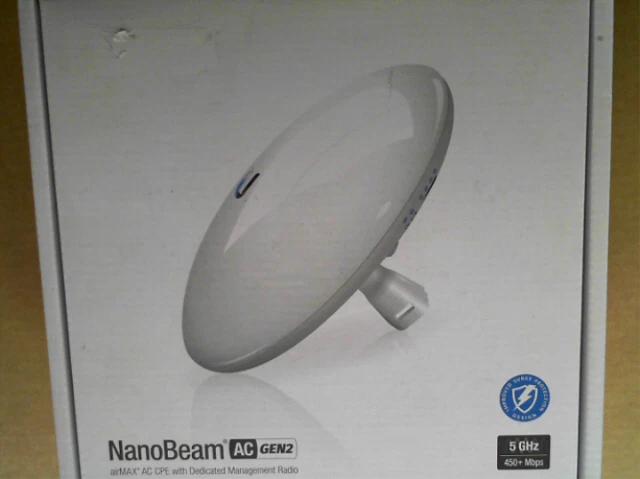 UBIQUITI NBE-5AC-GEN2 NANOBEAM AC Outdoor 5GHz 19dBi WiFi Point-to ...