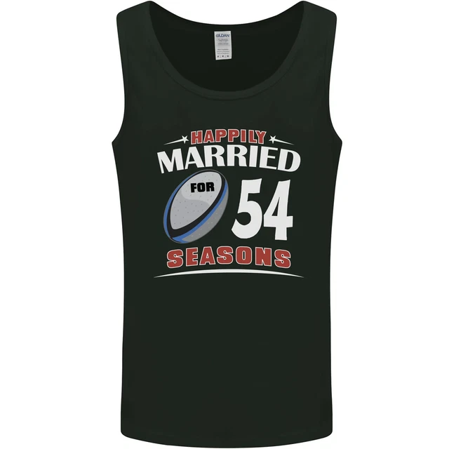 54 ANS D'ANNIVERSAIRE De Mariage 54e Débardeur Rugby Pour Hommes EUR 15 ...