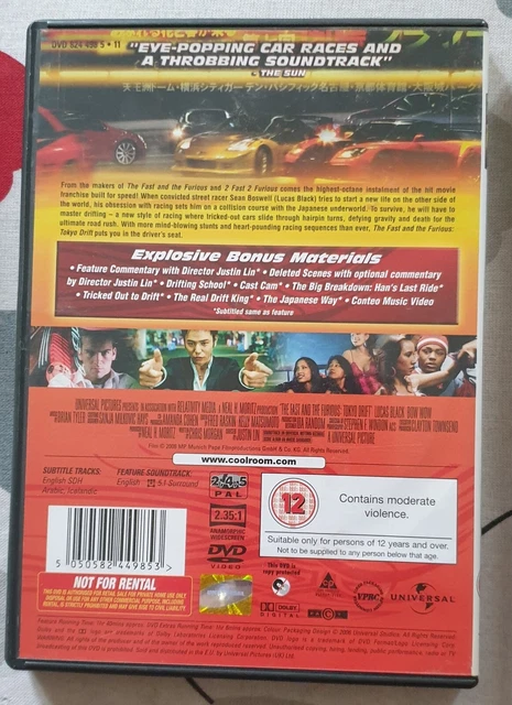 THE FAST AND The Furious Tokyo Drift DVD (Vin Diesel - Paul Walker) EUR ...