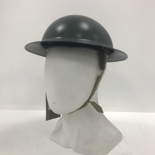 MIL-TEC ARMY HELMET British Tommy WW2 Reproduction Grey Metal Mens ...