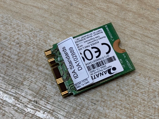 DELL XPS 13 9350 9343 9360 15 9530 Wifi sans Fil Carte BCM94352Z 6XRYC ...