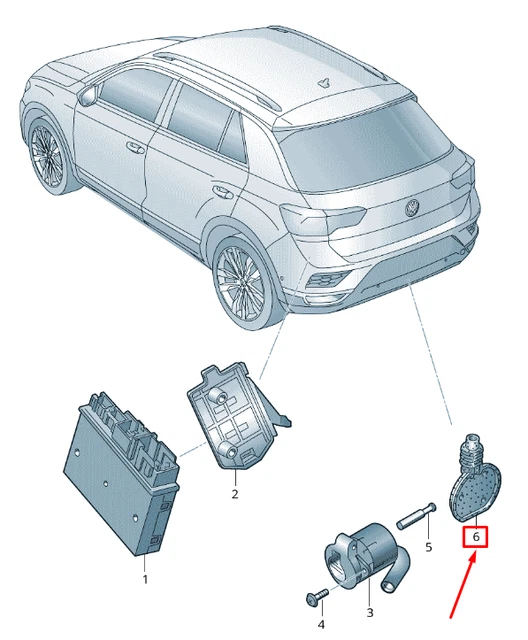 NEUF VOLKSWAGEN T-ROC A11 Couvercle De Remorquage De Remorque Arrière ...