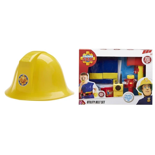 FIREMAN SAM HELMET with Sound, preschool toy, firefighter dress up ...