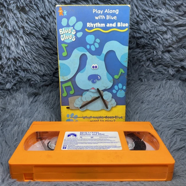 BLUE'S CLUES RHYTHM and Blue VHS Movie 1998 Nick Jr Nickelodeon Orange ...