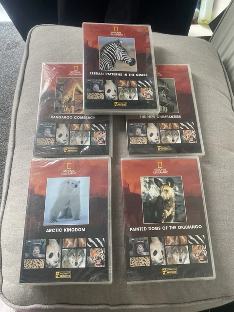 NATIONAL GEOGRAPHIC DVDS Journeys with Wildlife five New inc artic ...