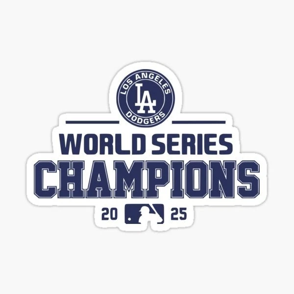 MLB WORLD SERIES 2025, Dodgers Champions Vinyl Die Cut Sticker $5.90 ...