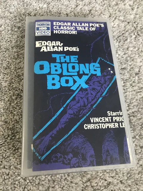 VTG HORROR VHS Tape Edgar Allan Poe The Oblong Box VINCENT PRICE ...