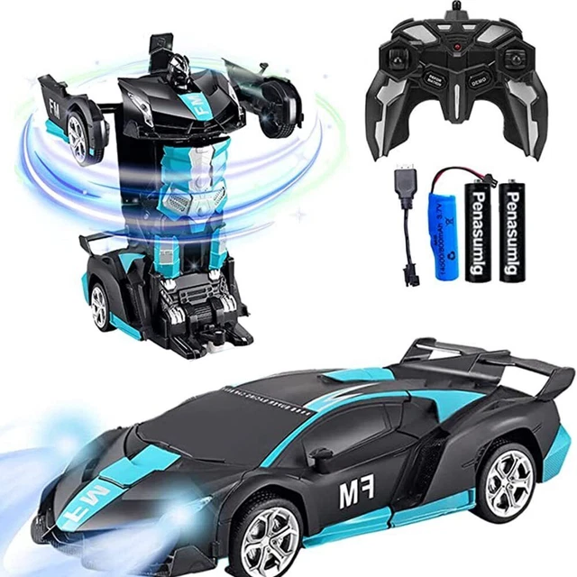 REMOTE CONTROL TRANSFORM Robot RC Car Transformer Car Toy With Light ...
