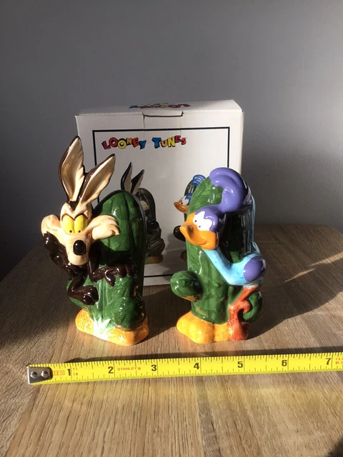 ROAD RUNNER WILE E. Coyote Salt & Pepper Warner Bros 1993 Looney Tunes ...