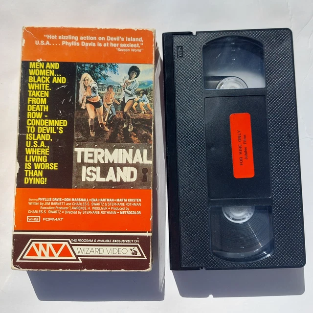 TERMINAL ISLAND WIZARD Video VHS video tape carton NTSC format (US ...
