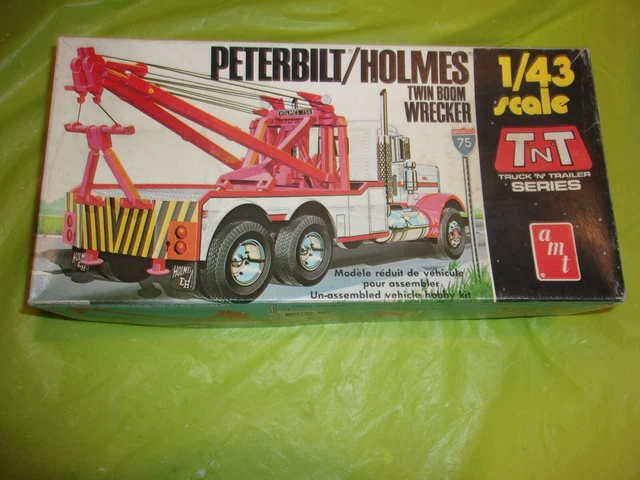 AMT PETERBILT HOLMES Wrecker Truck 1/43 Model (Incomplete See Details ...