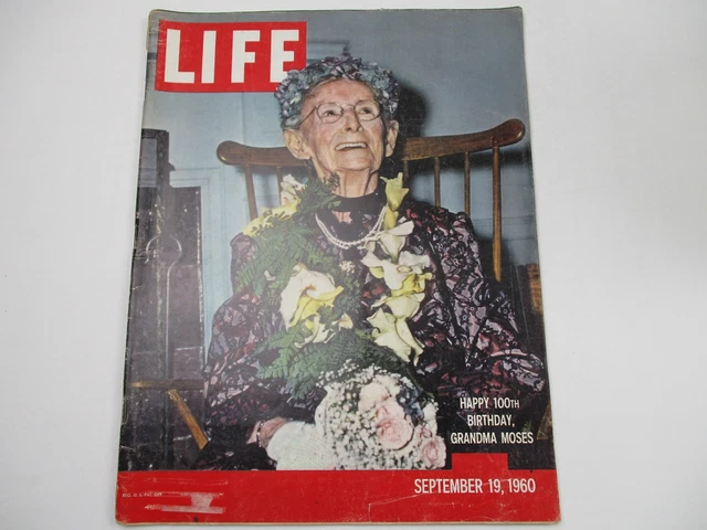 LIFE MAGAZINE GRANDMA Moses Ernest Hemingway John Wayne Rhinos ...