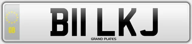 BILL NUMBER PLATE Bil William Billy Registration Bills B11 Lkj Billie ...