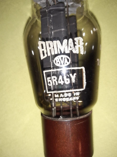 VINTAGE AUDIO RADIO VALVE Brimar 5R4GY Rectifier Tested good Double ...