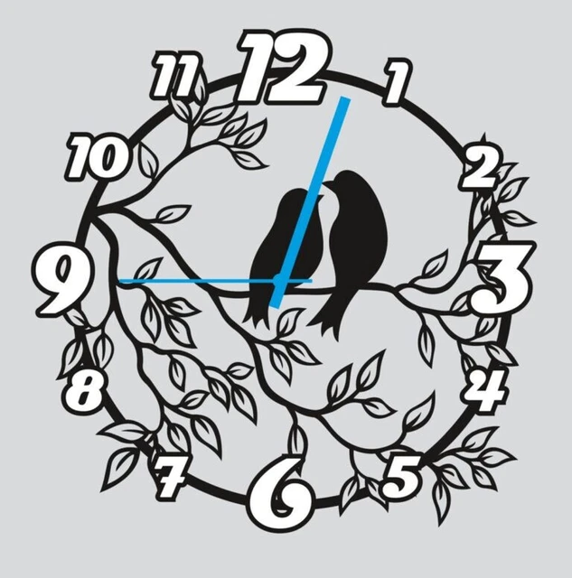 LAYOUT OF CLOCK Spring vector DXF SVG CDR file Vector for CNC Plasma ...