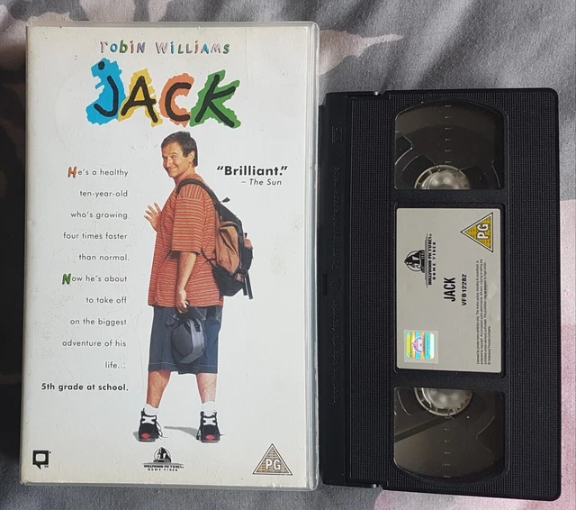 JACK (VHS) GRANDE BOITE - Robin Williams + Jennifer Lopez + Diane Lane ...