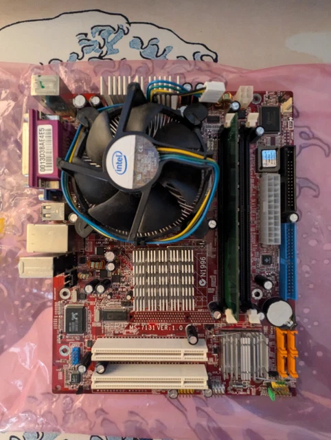 MSI MS-7131 MICRO ATX LGA 775 Motherboard (w/ Celeron D, 256MB DDR) £9. ...