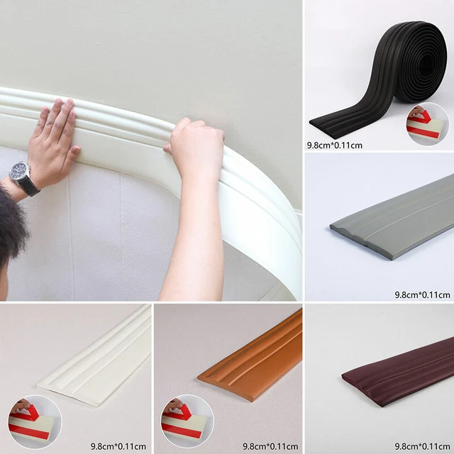 Self Adhesive Waist Line Wallpaper Skirting Line Wall Border Stickers