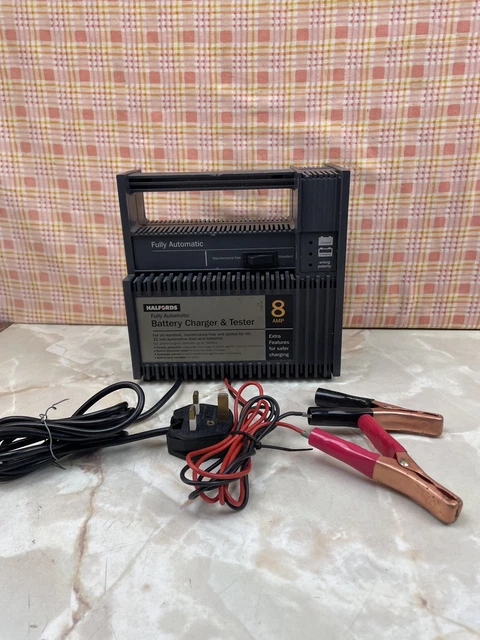 HALFORD'S BATTERY CHARGER 8 AMP 12 Volt Automotive Lead Batteries ...