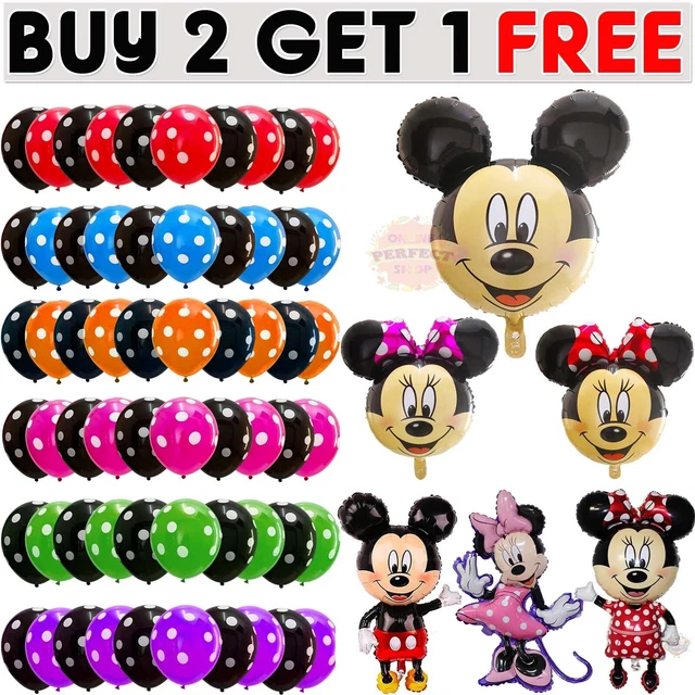 LARGE DISNEY MICKEY Minnie Mouse Birthday Foil Balloons Kids Party ...
