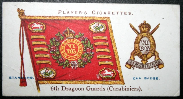 6TH DRAGOON GUARDS (CARABINIERS) Original 1907 Vintage Card GD24 £4.99 ...