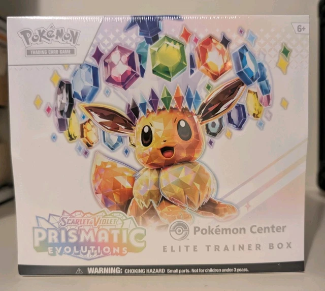 POKÉMON TCG PRISMATIC Evolution Pokemon Center Elite Trainer Box ETB ...