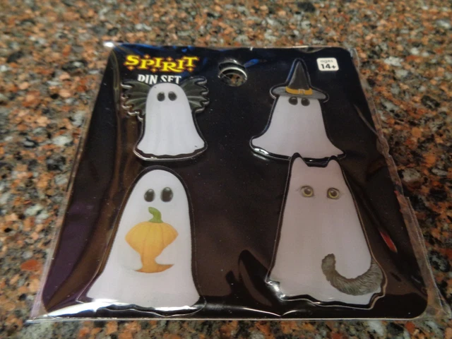 SPIRIT HALLOWEEN GHOST Pin Set of 4 🎃 👻 Metal Brand New £15.00 ...