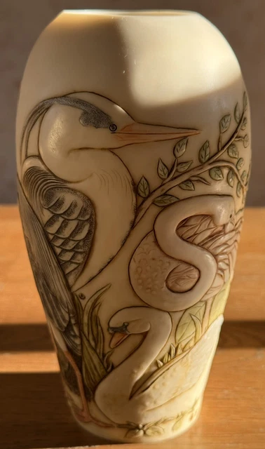 VINTAGE JARDINIA HIGHLIFE Martin Perry Studios Harmony Kingdom Vase ...