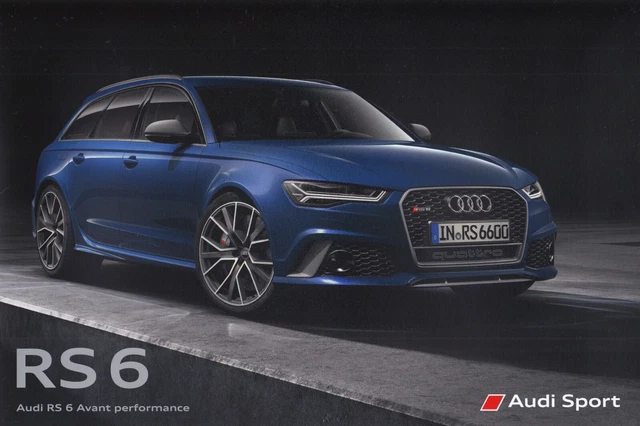 AUDI RS6 AVANT PERFORMANCE Brochure Cartella Brochure 2015 B11 EUR 8,95 ...