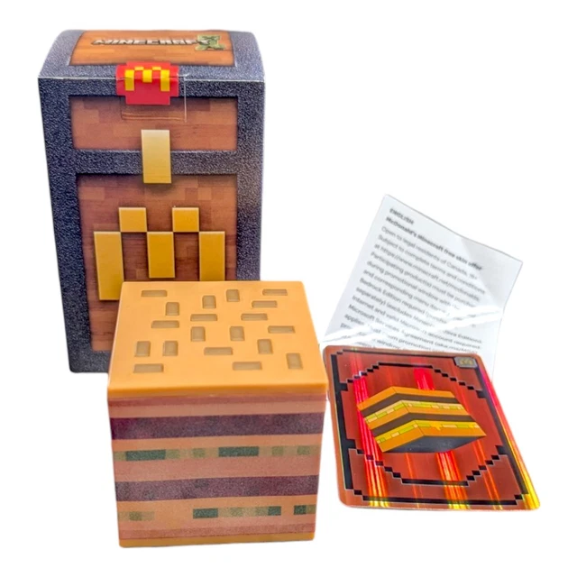 2025 MCDONALD’S MINECRAFT Adult Happy Meal Big Mac Crystal Unused Code ...