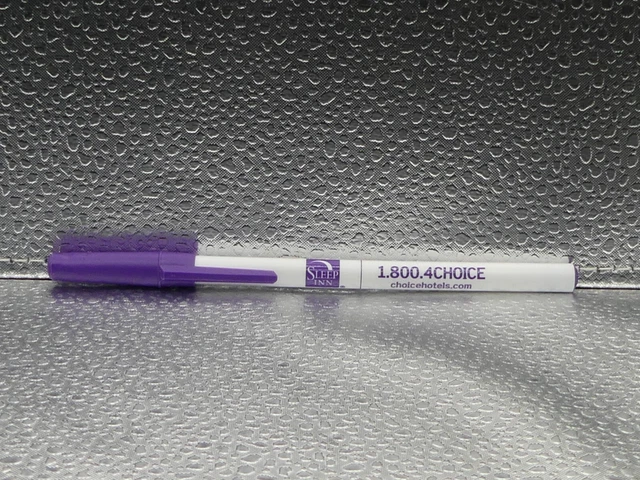SLEEP INN BY Choice Hotels White Purple Bic Ballpoint Pen $4.99 - PicClick