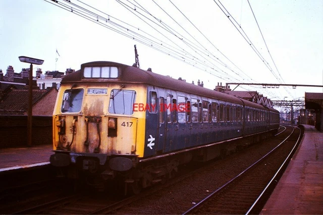 PHOTO CLASS 305 Emu No417 (Later No 305 415) In Rail Blue Livery With ...