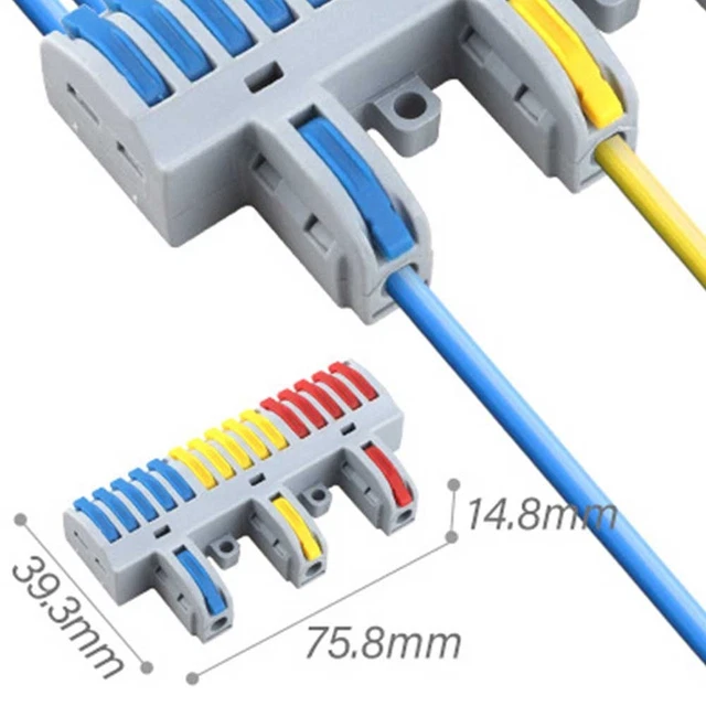 FAST WIRING TERMINAL Block Kit DIN Rail Connector Stainless Steel ...