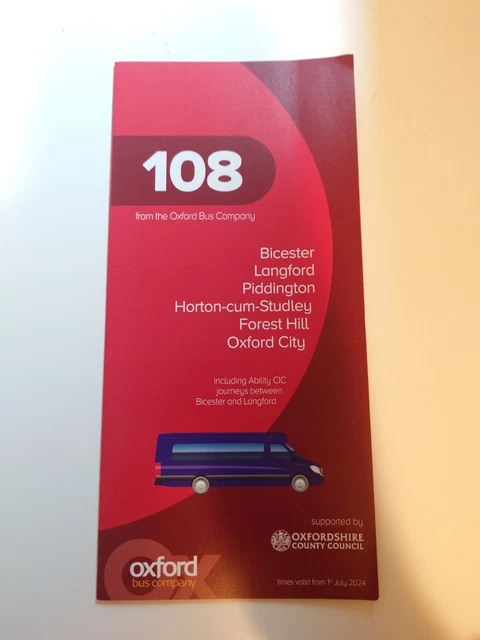 Bus Times Oxford Bus Company À VENDRE! - PicClick FR