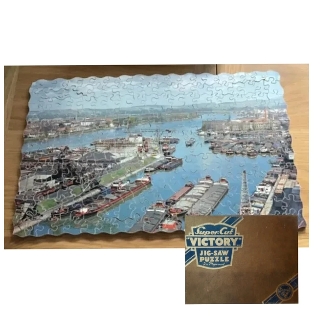 PUZZLE IN LEGNO Victory Supercut scatola oro porto basale Svizzera 200 ...