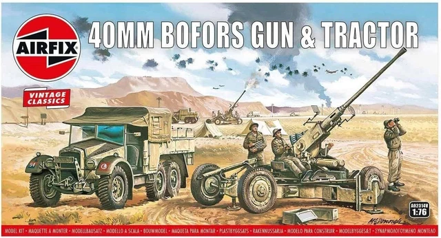 AIRFIX A02314V BOFORS 40mm Gun & Tractor, Vintage Classics in 1:76 ...